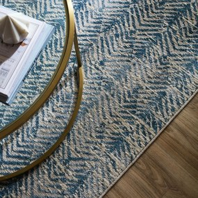 Modrý koberec 120x160 cm Lua Abstract – Flair Rugs