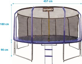 Marimex 457 cm + vnitřní ochranná síť + žebřík