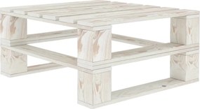 vidaXL Zahradní stolek z palet dřevo [49335] Barva: Bílá