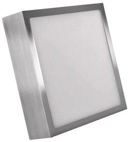 LED Stropní svítidlo LED/12,5W/230V 3000/3500/4000K 17x17 cm chrom