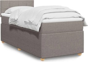 Box spring postel s matrací taupe 100 x 200 cm textil 3289671