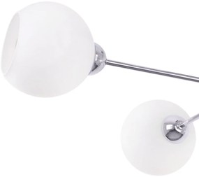 Stropní svítidlo Eliza, 4x bílé skleněné stínítko, CH