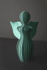 ANDĚL CARO LIMITED - Designová soška ve tvaru anděla, limitované edice, zelená-černá
