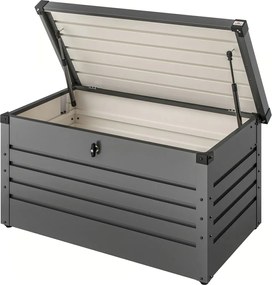 Kovový úložný box METALBOX, 385L, 120×62×63 cm, antracitová Gardebruk