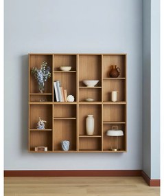 Závěsná knihovna v dekoru dubu v přírodní barvě 70x70 cm Mistral – Hammel Furniture