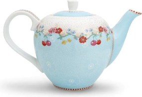 Pip Studio Floral Cherry Mini čajová konvice modrá 750ml