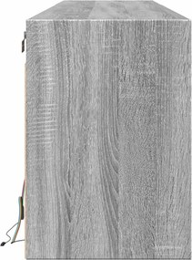 Nástěnná TV skříňka s LED šedá sonoma 180 x 31 x 45 cm 3307938