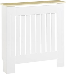 Radiátorový kryt HOMCOM 78x19x83 cm MDF pro obývací pokoj, ložnici a chodbu - Bílý | Aosom