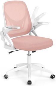 Costway Ergonomická kancelářská židle se sklopnými područkami a houpacím stolem