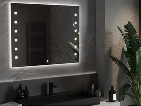 Mexen Ner podsvícené koupelnové zrcadlo 100 x 80 cm, LED 6000K, antipára - 9809-100-080-611-00
