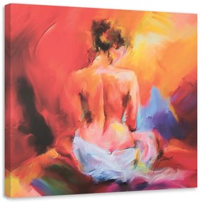 Obraz na plátně Ženský akt abstraktní - 60x60 cm