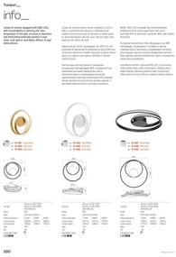 Redo 01-4359 - LED Stmívatelné stropní svítidlo TORSION LED/40W/230V černá