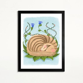 Kristýna Pýchová | Toulavá kočka Rám: Černý, Velikost: 30 x 20 cm