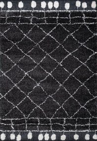 Kusový koberec Rangpur 65217 699 černo-krémový Varianta: 120x170 cm