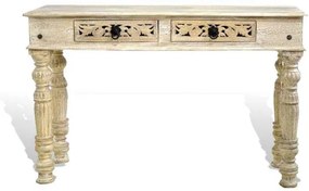 Bílý konzolový stolek z masivu India