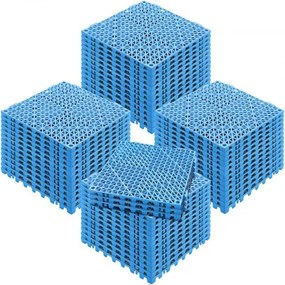 modulární zámkový polštář, 55 balení 30 × 30 cm – Modrá