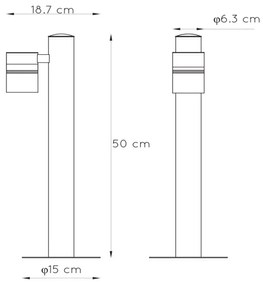 Lucide 14867/49/30 - LED Venkovní lampa ARNE-LED 1xGU10/5W/230V černá IP44