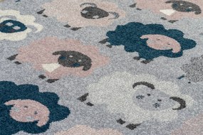 Dětský koberec Sheep šedý