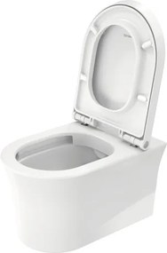 Duravit White Tulip - Závěsné WC 370x540 mm HygieneFlush, Rimless, bílá 2576092000