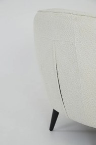 Krémové designové křeslo Almond bouclé - 91*71*77cm