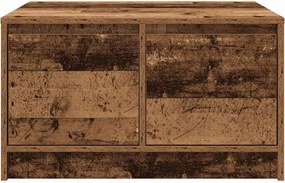 Konferenční stolek se zásuvkami Staré dřevo 70,5x70x40 cm 3328415