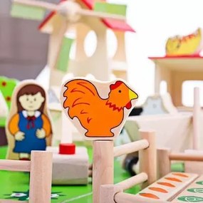 Bigjigs Toys Velká dřevěná farma / od 3 let