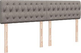 Box spring postel s matrací taupe 200x200 cm textil 3286798