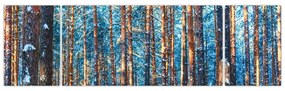 Obraz - Zimní les (170x50 cm)