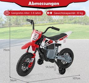 Costway 12 Elektrický dětský motocyklový elektrický motocykl