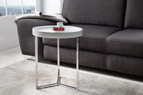 Konferenční stolek modulární 40cm bílá stříbrná / 36715