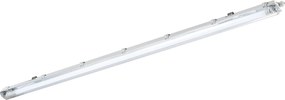 FAN LED-ATLANTIC-1XT8-150 Vodotěsné stropní svítidlo Atlantic Silver LED 1xT8 (zářivka v ceně), IP65, délka 150 cm - FANEUROPE