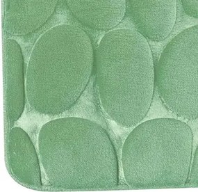MSV PEBBLES bazalková / Koupelnová předložka / 50 x 80 cm / polyester,