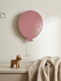 Sinsay - LED nástěnné svítidlo ve tvaru balónu - pastelová růžová