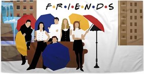Sablio Ručník Seriál přátelé FRIENDS Gauč u fontány - 30x50 cm