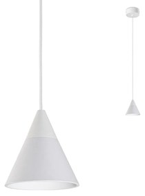 REDO Group 01-1750 Eiko, bílé závěsné svítidlo, 7W 3000K, průměr 7,2cm, výška 7,5cm