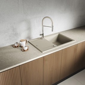 LAVEO Megalo - kuchyňský dřez 790x490x230 mm, Béžová, SBE_411T