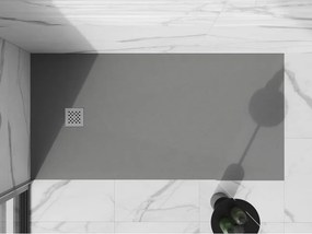 Mexen Stone+ kompozitní obdélníková sprchová vanička 200 x 90 cm, šedá-beton - 44619020