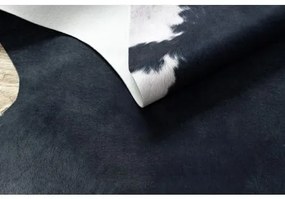 Dywany Luszczow Umělá hovězí kůže, G5070-3 černá bílá kůže Rozměr koberce: 155 x 195 cm