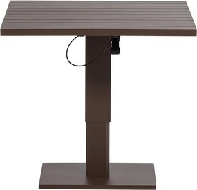 Kovový zahradní jídelní stůl 80x100 cm Tesso – WOOOD