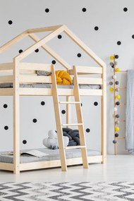 Adeko Patrová postel domeček Mila DMP Velikost postele: 140x70 cm Barva: dekor přírodní dřevo přírodní