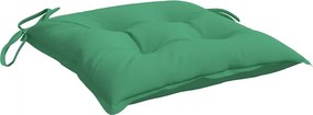 Podušky na židli 4 ks zelené 50 x 50 x 7 cm látka oxford 314912