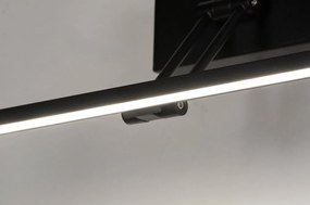 Nástěnné designové LED svítidlo nad zrcadlo Alfonso Black