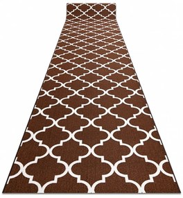 Běhoun protiskluzový PP Trellis hnědý 110cm