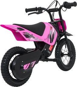 Elektrická motorka SHARK růžová