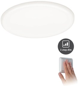 Paulmann 93067 Veluna VariFit, kulaté zápustné svítidlo, 17,5W LED 4000K, tříkrokové stmívání, prům.  18,5cm, IP44