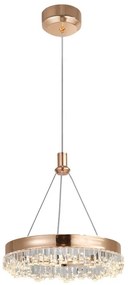 Toolight Toolight, závěsné LED svítidlo 20cm, 12W, 3000K, LHJ097-CP, růžové zlato, OSW-60042
