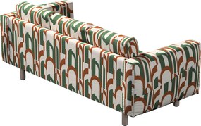 Potah na pohovku IKEA Norsborg 3-místná barva zelená látka pletený vzor, vzorované