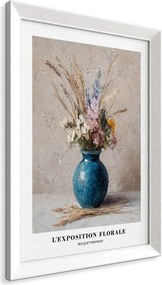 Tištěný obraz s rámem 56x75 cm Blue Vase – Styler