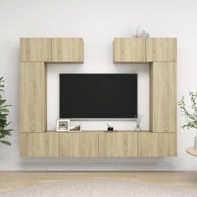 6dílný set TV skříněk dub sonoma kompozitní dřevo 3079014