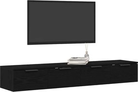 Nástěnná skříň 2 ks Černý dub 68 x 30 x 20 cm Kompozitní dřevo 3333074